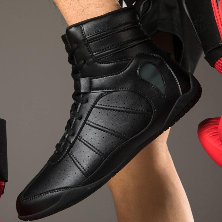 ボクシングシューズ メンズ レスリングシューズ プロボクシング レスリングブーツ 通気性 ゴム底 戦闘訓練靴 :p21025437bf32:ritabc - 通販 - Yahoo!ショッピング