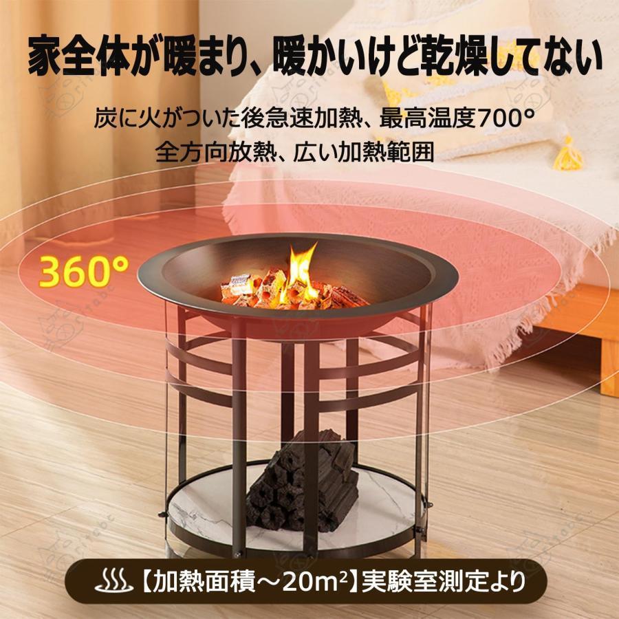 ファイヤーピット 室内暖房 薪 焚き火台 蓋付き 炭火鉢 暖房ストーブ 丸太火格子 屋外用 焚火台 カーボン火鉢 バーベキューコンロ 薪暖炉 薪ストーブ 自宅 家庭 : ritabc - 通販 ...