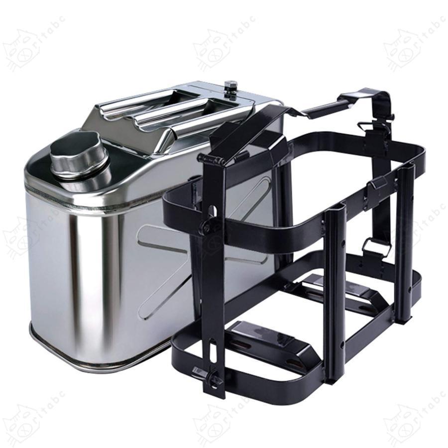 ガソリン携行缶 10L ガス缶ホルダー付き ガソリンタンク 304ステンレス ジェリカン ハイシール 静電気防止 車やオートバイのためのガソリン燃料缶 :p210927138151 ...