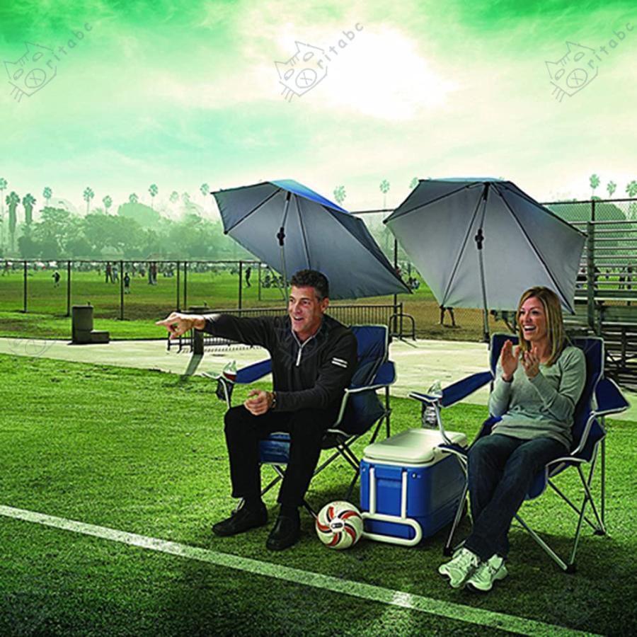 傘付きアウトドアキャンプチェア、ポータブルフィッシングビーチガーデンテラスフィッシングパラソルチェア360度回転、折りたたみ式、サンシェード、防水 : ritabc - 通販 - Yahoo ...