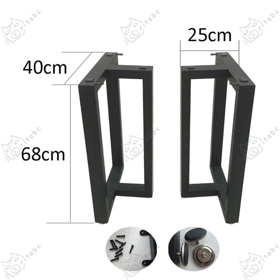 2枚 テーブル 脚 ハイタイプ DIY アイアンレッグ 調整ネジ 四角 付け替え 座卓用 椅子用脚 会議テーブルスタンドデスク脚 メタル机の足 : ritabc - 通販 - Yahoo!ショッピング