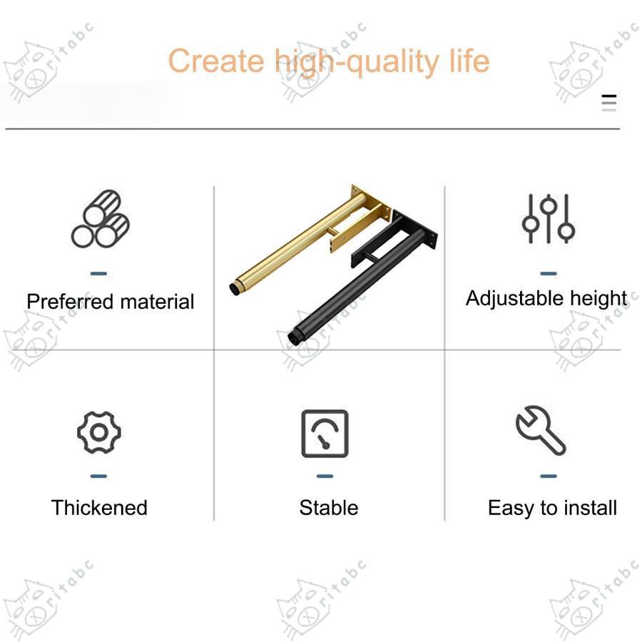 家具脚 DIY 金具 座卓、テーブル 脚 机 デスク 足 スタンド あし Diy ダイニング、組合せフリーテーブル用脚、高さ 調節可能 耐久性 すべり止め 脚 取り替え 交 ...