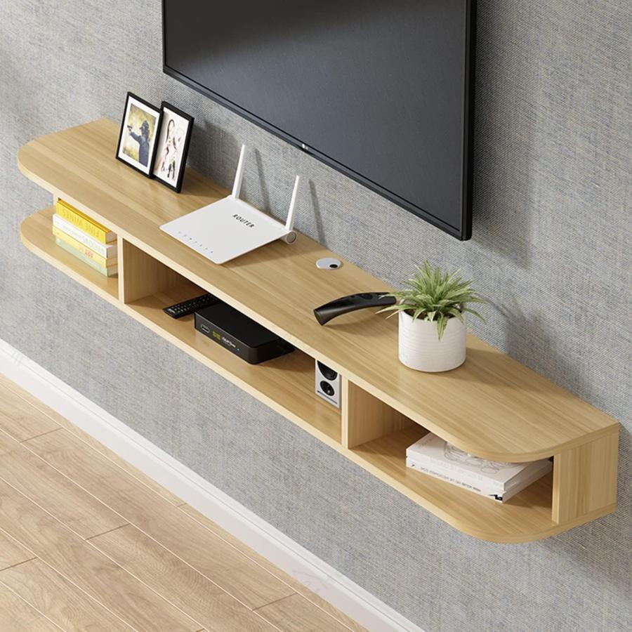 壁掛けテレビスタンド - テレビ ローボード、テレビボード、メディアコンソールスタンドテレビ収納棚、リビングルーム寝室用フローティングテレビスタンドエンタ :p21149403cedd ...