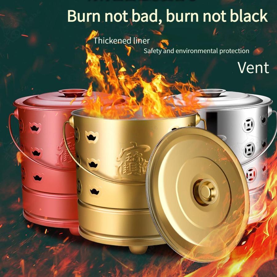 焼却炉 家庭用 無煙 高温 ドラム缶焼却炉 家庭用 ステンレス 大型 小型 高温 無臭 囲炉裏 再利用可能、変形しない、各種サイズ、シルバー、金 :p212105459157:ritabc ...