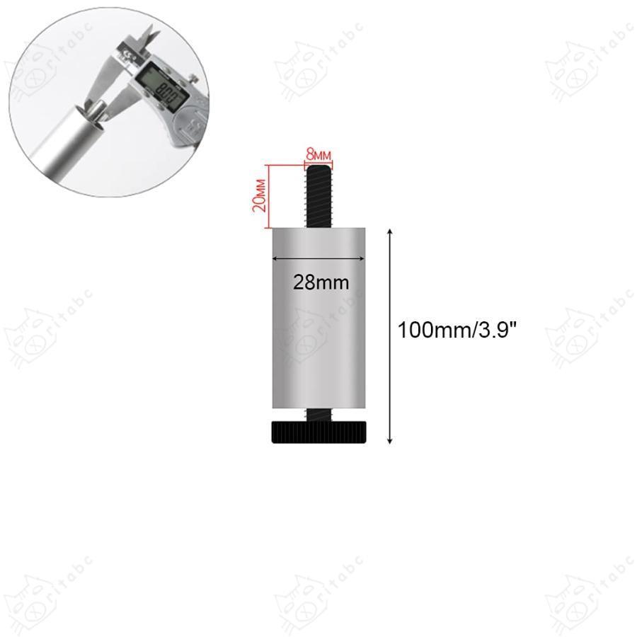 テーブル 脚 交換 高さ調節 家具脚 シルバー ソファ 家具足 アルミ合金 | 陽極酸化表面処理 M8規格 継ぎ脚 丸型脚 キャビネット 6 cm - 30 diy 置き換 : ritabc ...