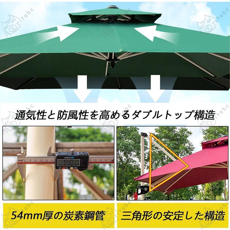 パラソル ガーデンパラソル 220/250cm 風に強い 長方形 大型 ビーチパラソル 角度調節 UVカット 庭 テラス アウトドア ビーチ キャンプ 日傘 家庭での使用 商業 ...