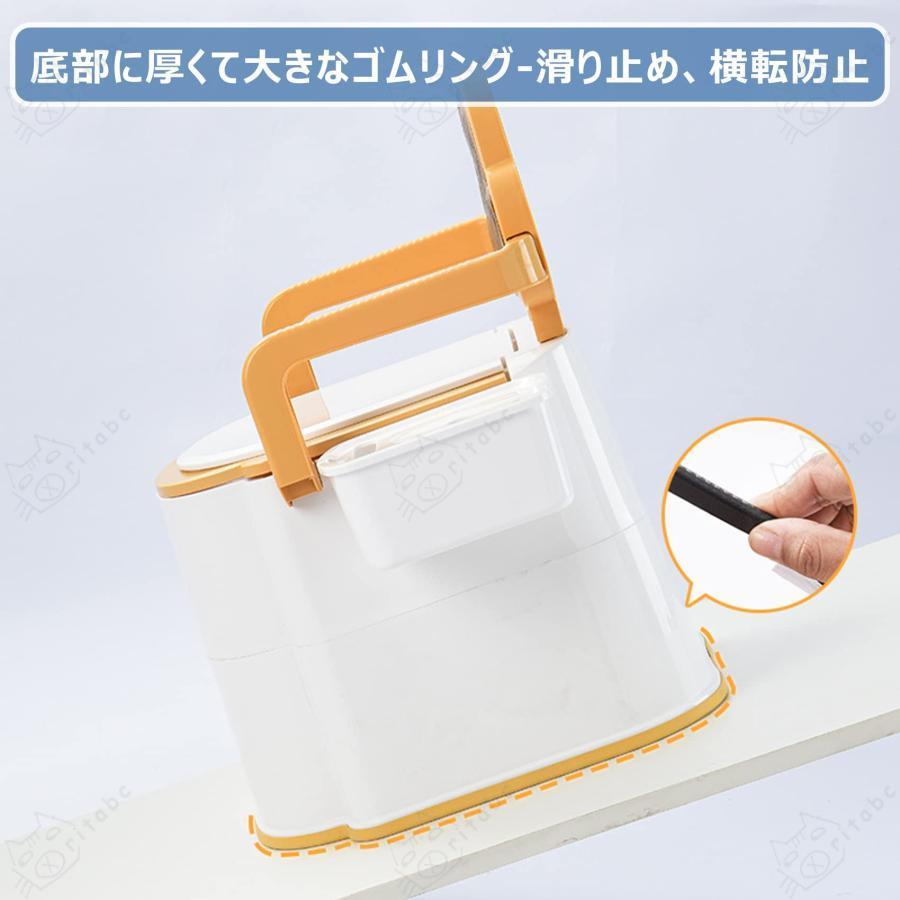 簡易トイレ 介護用 携帯トイレ ボータブルトイレポータブルトイレ 便器 大人用 手すり付き 洗えるカゴつき 簡易便座 高齢妊婦のトイレ 処理袋利用可能 寝室 キャ ...