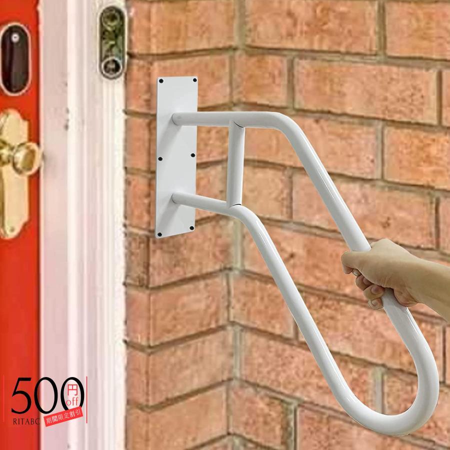屋外手すり壁掛け 磨き仕上げのガレージ手すり ベランダ、庭用 1?3段（1個）(Color:白い) : ritabc - 通販 - Yahoo!ショッピング