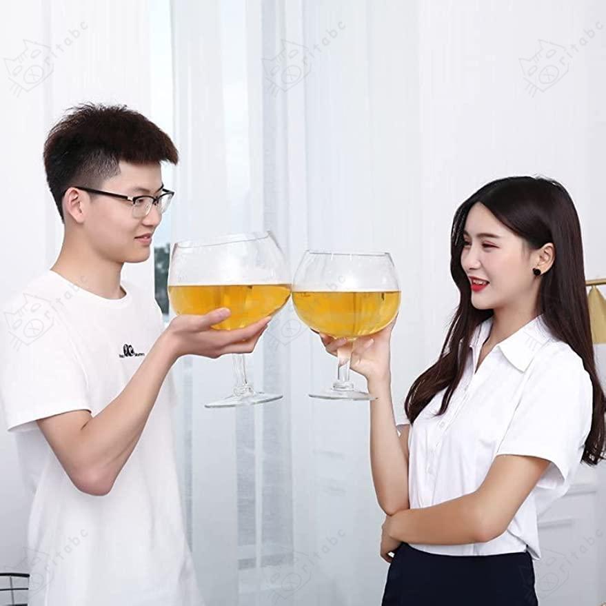 ワイングラス 特大 ブランデーグラス 3000ml 4000ml 6000ml 大容量 ビールジョッキ ガラス ヒーローカップ 大赤ワイングラスのゴブレット デカンタ ゴブレットグ ...