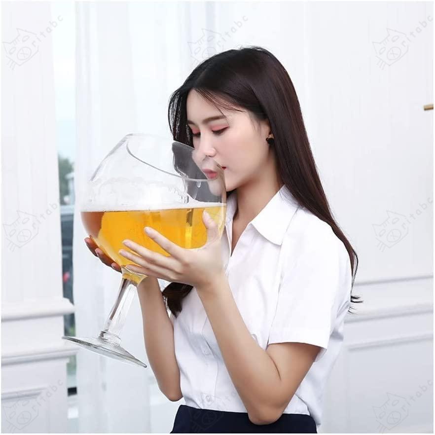 ワイングラス 特大 ブランデーグラス 3000ml 4000ml 6000ml 大容量 ビールジョッキ ガラス ヒーローカップ 大赤ワイングラスのゴブレット デカンタ ゴブレットグ ...