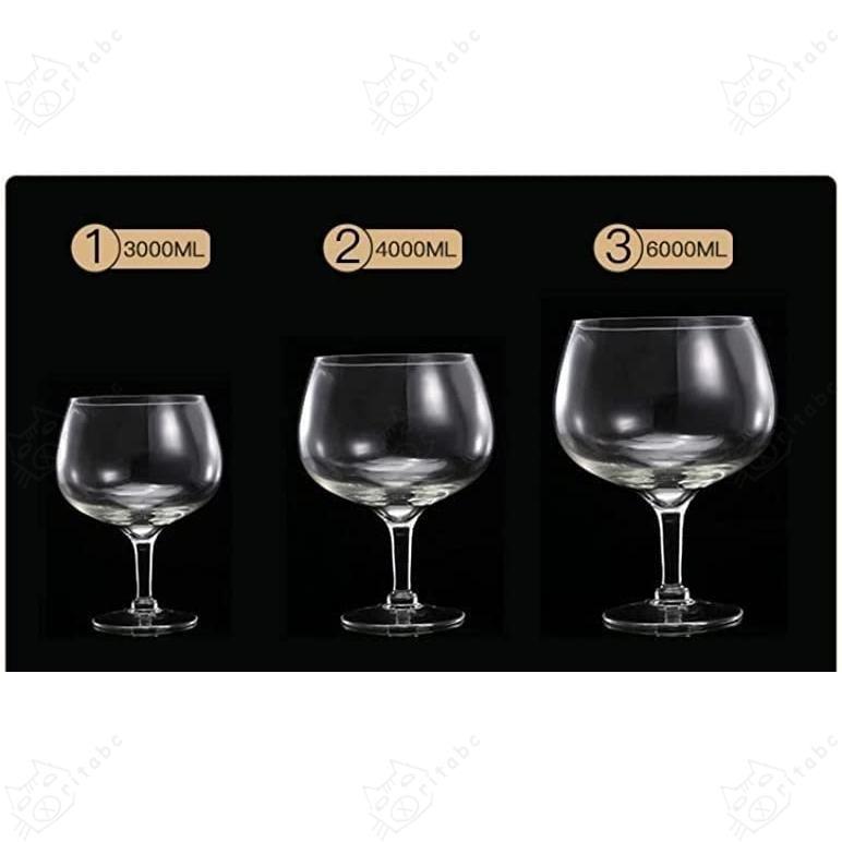 ワイングラス 特大 ブランデーグラス 3000ml 4000ml 6000ml 大容量 ビールジョッキ ガラス ヒーローカップ 大赤ワイングラスのゴブレット デカンタ ゴブレットグ ...