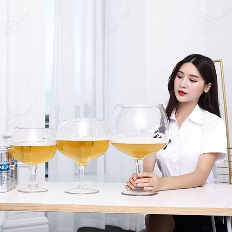 ワイングラス 特大 ブランデーグラス 3000ml 4000ml 6000ml 大容量 ビールジョッキ ガラス ヒーローカップ 大赤ワイングラスのゴブレット デカンタ ゴブレットグ ...