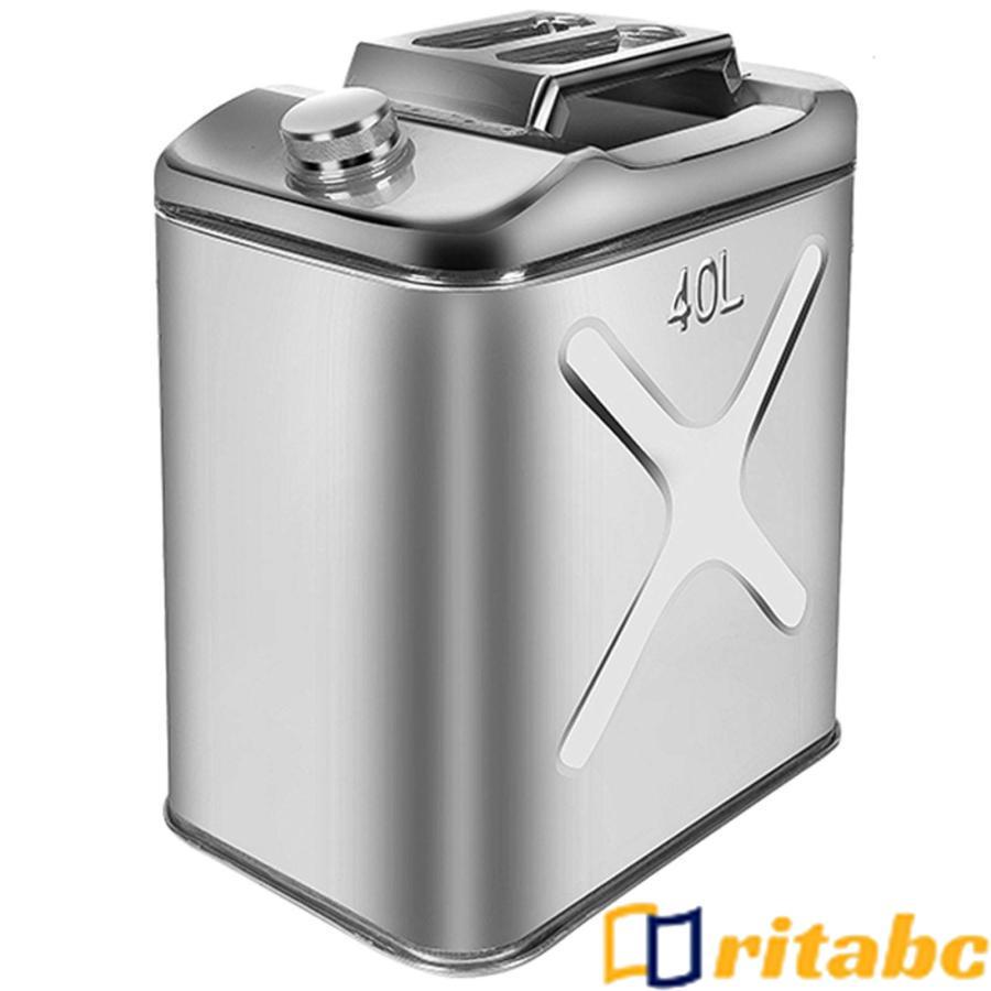車載ガソリン携行缶 20L/25L/30L/40L 304ステンレス 大容量ガソリンタンク 帯電防止 ハイシール 車 オートバイ船予備 アウトドア/旅行/応急用品/防災用品 : ritabc ...