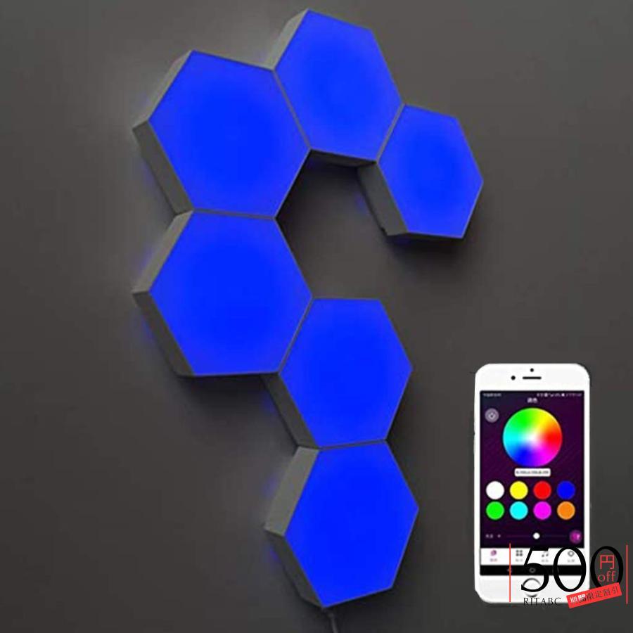 六角形のゲーミングライト、 スマートLEDウォールライト APP 六角形のゲーミングライト、 スマートLEDウォールライト APP