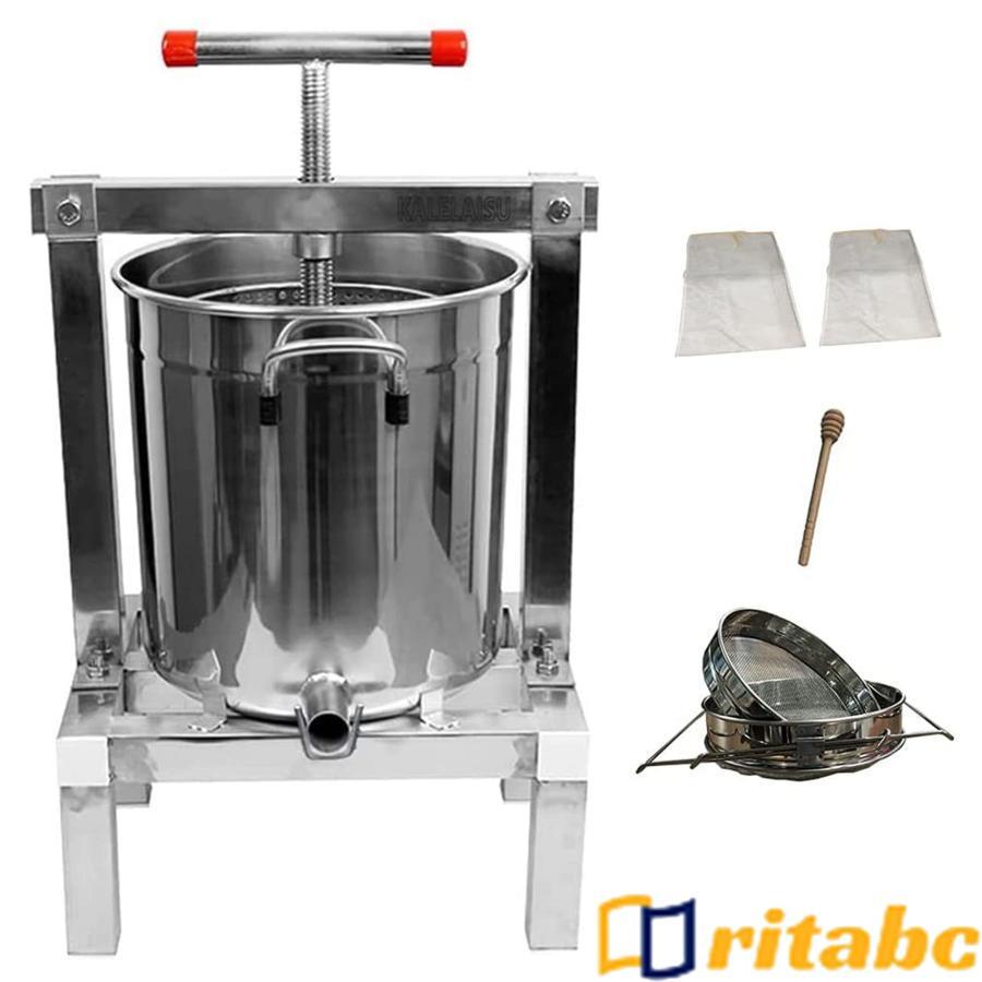 15L大容量 蜂蜜分離器 養蜂器具 蜂蜜圧搾機 5級濾過プログラム 304食品等級ステンレス材質 蜂蜜の絞り器 果物 野菜 ジュースの製造 油類の脱水 薬剤 : ritabc - 通販 ...