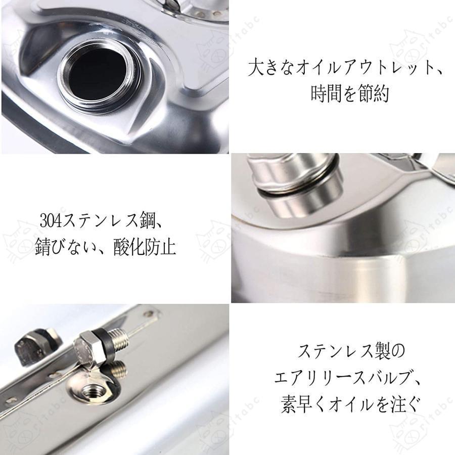 ガソリン缶 ガソリン 携行缶 ガソリン携行缶 ステンレス，10L ガス缶ホルダー付き ガソリンタンク 304ステンレス ジェリカン ハイシール 静電気防止 車やオート : ritabc ...