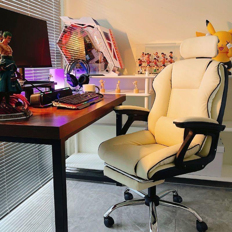 ゲーミングチェア 社長椅子 オフィスチェア 座椅子 白 デスクチェア 360度回転昇降機能 リクライニングチェア 肉厚座面 事務椅子 在宅ワーク 勉強 仕事 : ritabc - 通販 ...