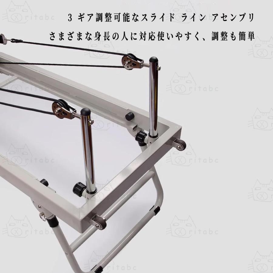 ピラティスリフォーマー ピラティスマシン ィシェイパートレーナー コアベッド トレーニングマシン ピラティス エクササイズ器具 折りたたみ式ピラティスリフォ : ritabc - 通販 ...