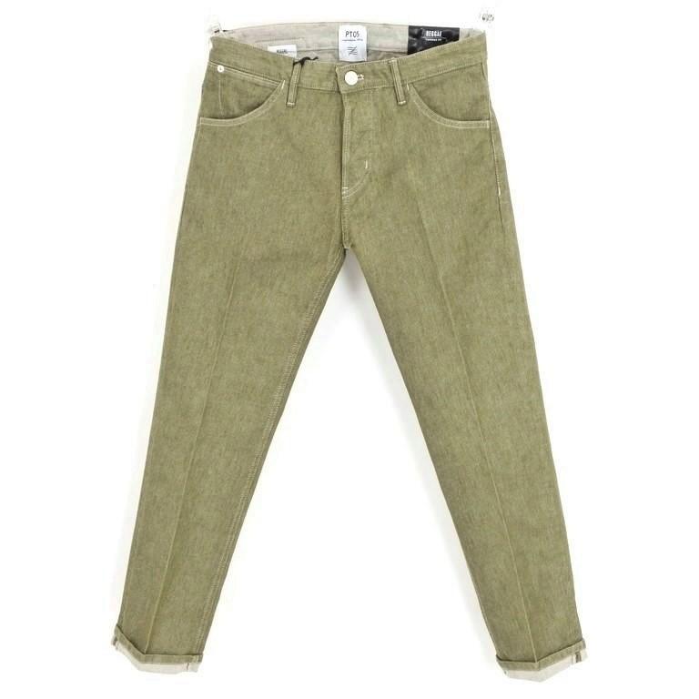 ピーティーゼロチンクエ PT05 REGGAE カラーデニムパンツ モスグリーン 29 : リタリオリブロ ヤフーショップ - 通販 - Yahoo!ショッピング