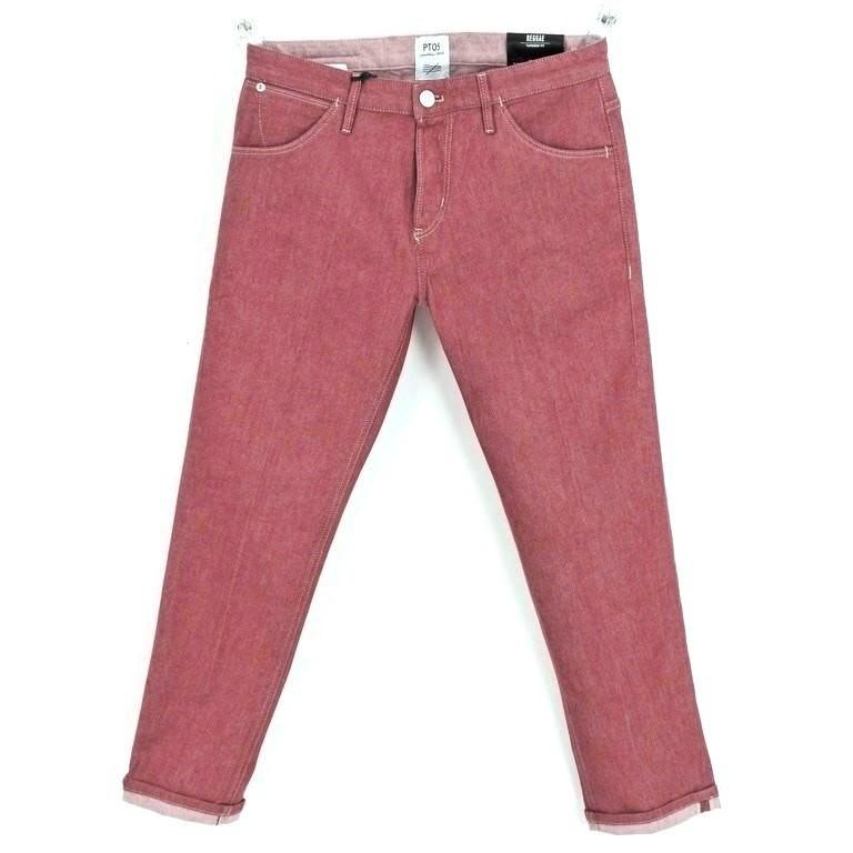 ピーティーゼロチンクエ PT05 REGGAE カラーデニムパンツ レッド 30 : リタリオリブロ ヤフーショップ - 通販 - Yahoo!ショッピング