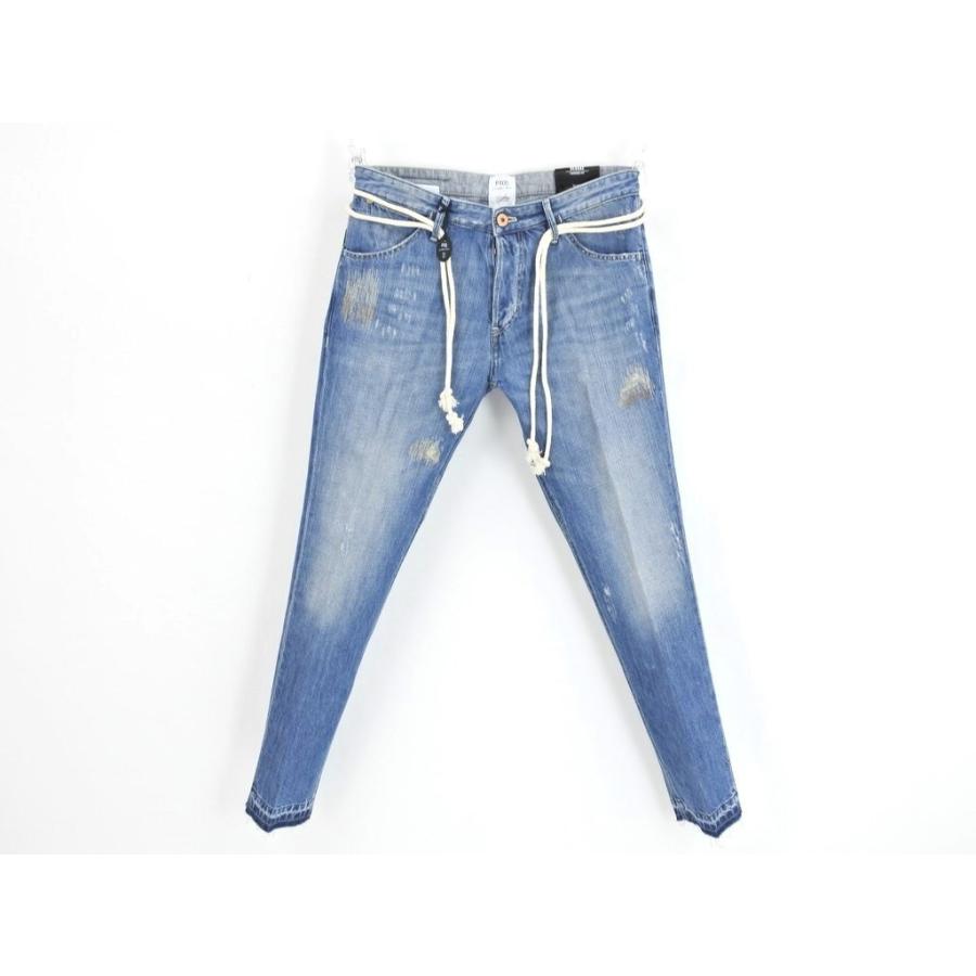 ピーティーゼロチンクエ PT05 REGGAE リペア加工 リネン混デニムパンツ ブルー 31 :1-240001041386:リタリオリブロ ヤフーショップ - 通販 - Yahoo!ショッピング