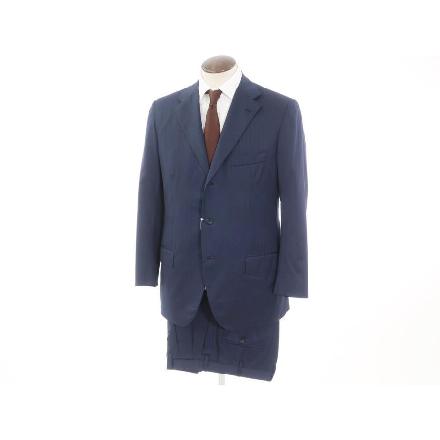 キートン Kiton BLANC BLU Super180's ウール 3つボタンスーツ ネイビー 52 : リタリオリブロ ヤフーショップ - 通販 - Yahoo!ショッピング