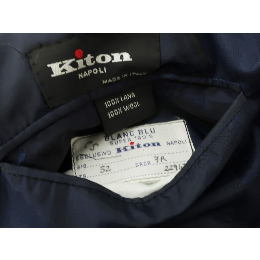 キートン Kiton BLANC BLU Super180's ウール 3つボタンスーツ ネイビー 52 : リタリオリブロ ヤフーショップ - 通販 - Yahoo!ショッピング
