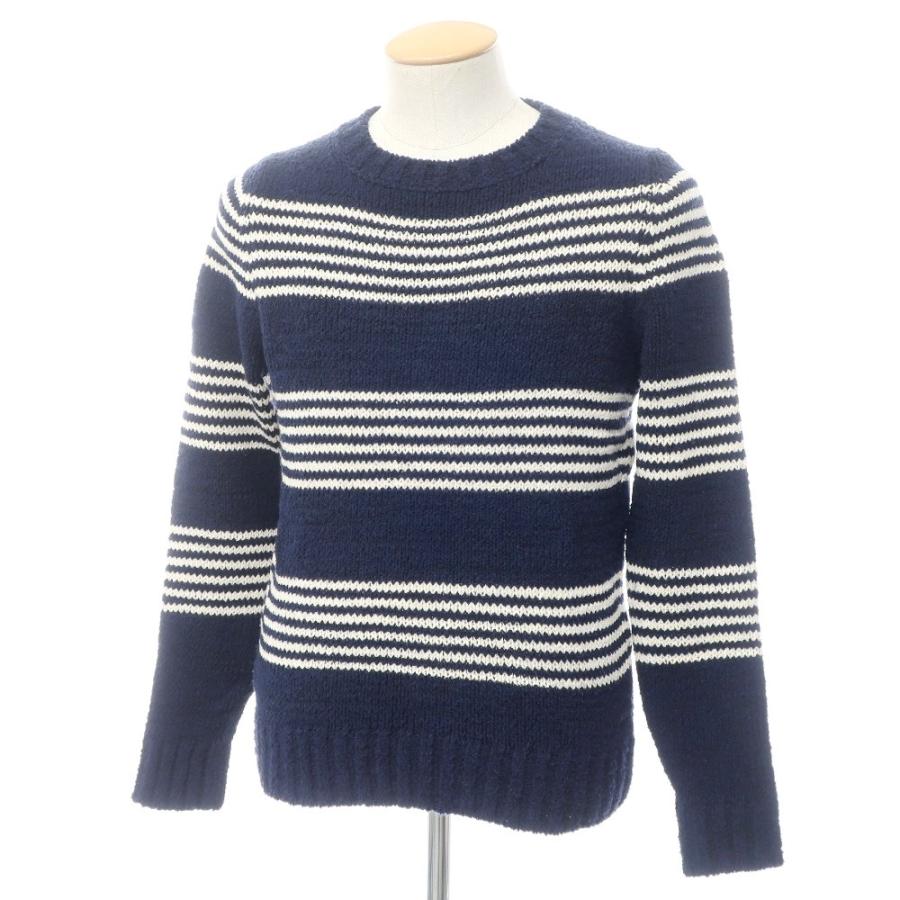 【中古】ドルモア DRUMOHR コットンシルクカシミヤ ボーダー クルーネックニット ネイビー×ホワイト【サイズ46】[CPD] : 1-240001095227 : リタリオリブロ ヤフー ...