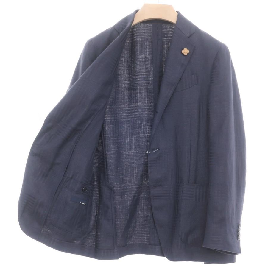 LARDINI 【中古】ラルディーニ リネンコットン 3B アンコン カジュアルジャケット ネイビー【サイズ46】[APD] : リタリオリブロ ヤフーショップ - 通販 - Yahoo!ショッピング