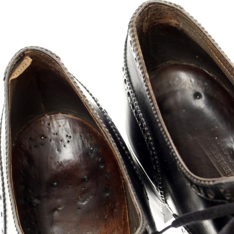 【中古】ヘンリーマックスウェル HENRY MAXWELL ヴィンテージ フルブローグ ドレスシューズ ブラック【サイズ表記なし（8 1/2位 ...