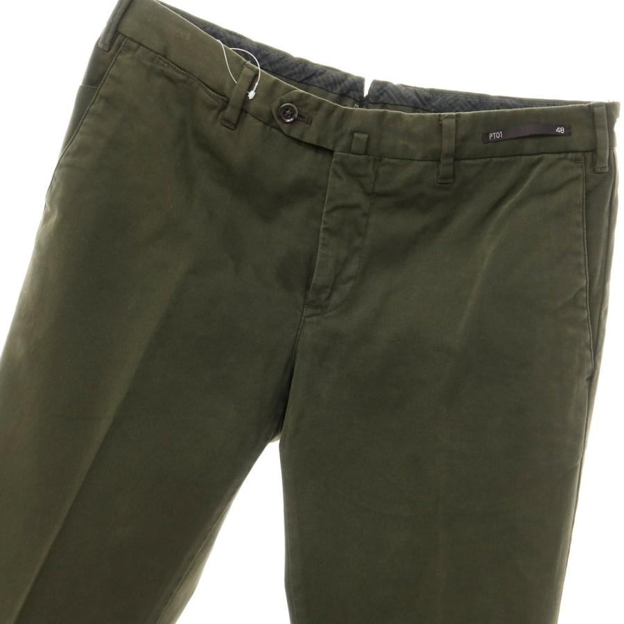 【中古】ピーティーゼロウーノ PT01 コットン カジュアルスラックス パンツ オリーブ【サイズ48】 : リタリオリブロ ヤフーショップ - 通販 - Yahoo!ショッピング
