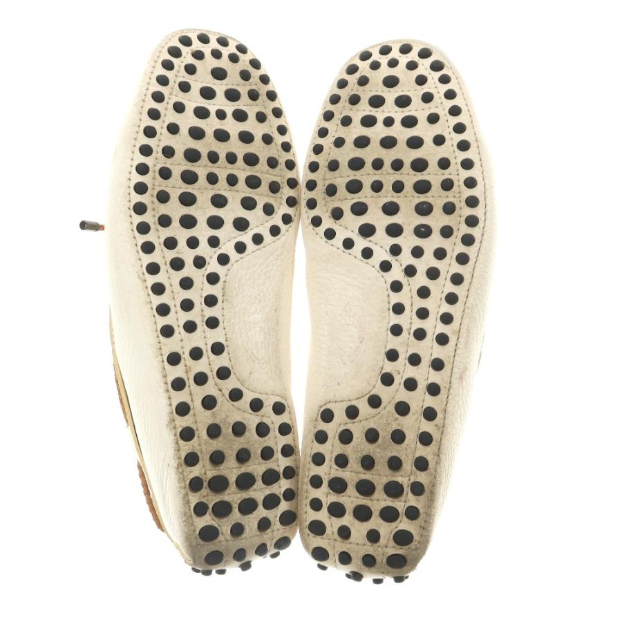【中古】トッズ TOD'S ドライビングシューズ ホワイト【サイズ5 1/2】[CPD] : リタリオリブロ ヤフーショップ - 通販 - Yahoo!ショッピング