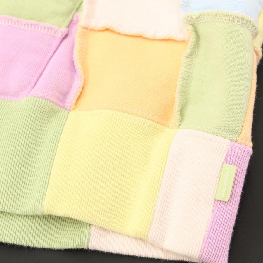【中古】シュプリーム Supreme 2022年春夏 Reverse Patchwork Zip Up Hooded Sweatshirt ジップ パーカー ピンク系【サイズXL ...