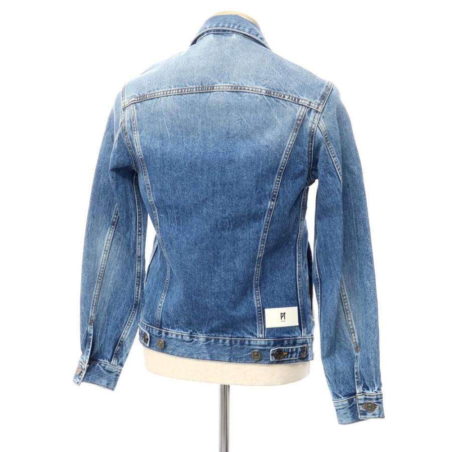 【新品】ピーティートリノ PT TORINO ユーズド加工 デニムジャケット Gジャン ブルー【サイズ46】[APD] : リタリオリブロ ...