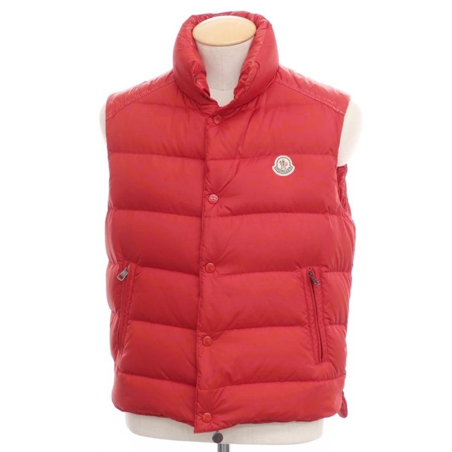 MONCLER 【中古】モンクレール BERNARD ダウンベスト レッド【サイズ1】 : リタリオリブロ ヤフーショップ - 通販 - Yahoo!ショッピング