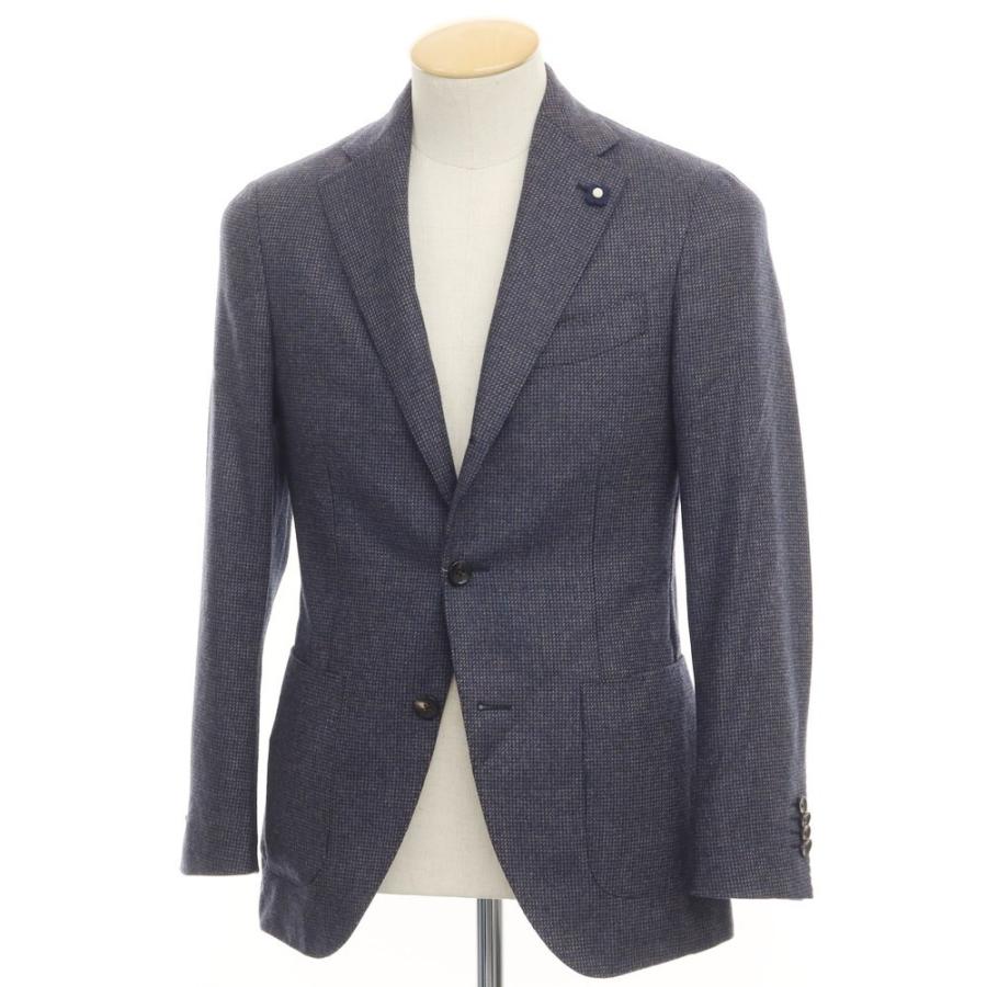 LARDINI 【中古】ラルディーニ ウールカシミヤ チェック 3B テーラードジャケット ネイビーxアッシュブラウン【サイズ42】 : リタリオリブロ ヤフーショップ - 通販 ...