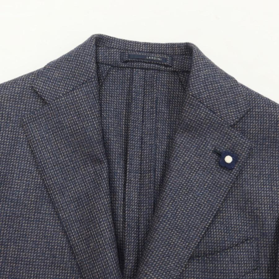 LARDINI 【中古】ラルディーニ ウールカシミヤ チェック 3B テーラードジャケット ネイビーxアッシュブラウン【サイズ42】 : リタリオリブロ ヤフーショップ - 通販 ...