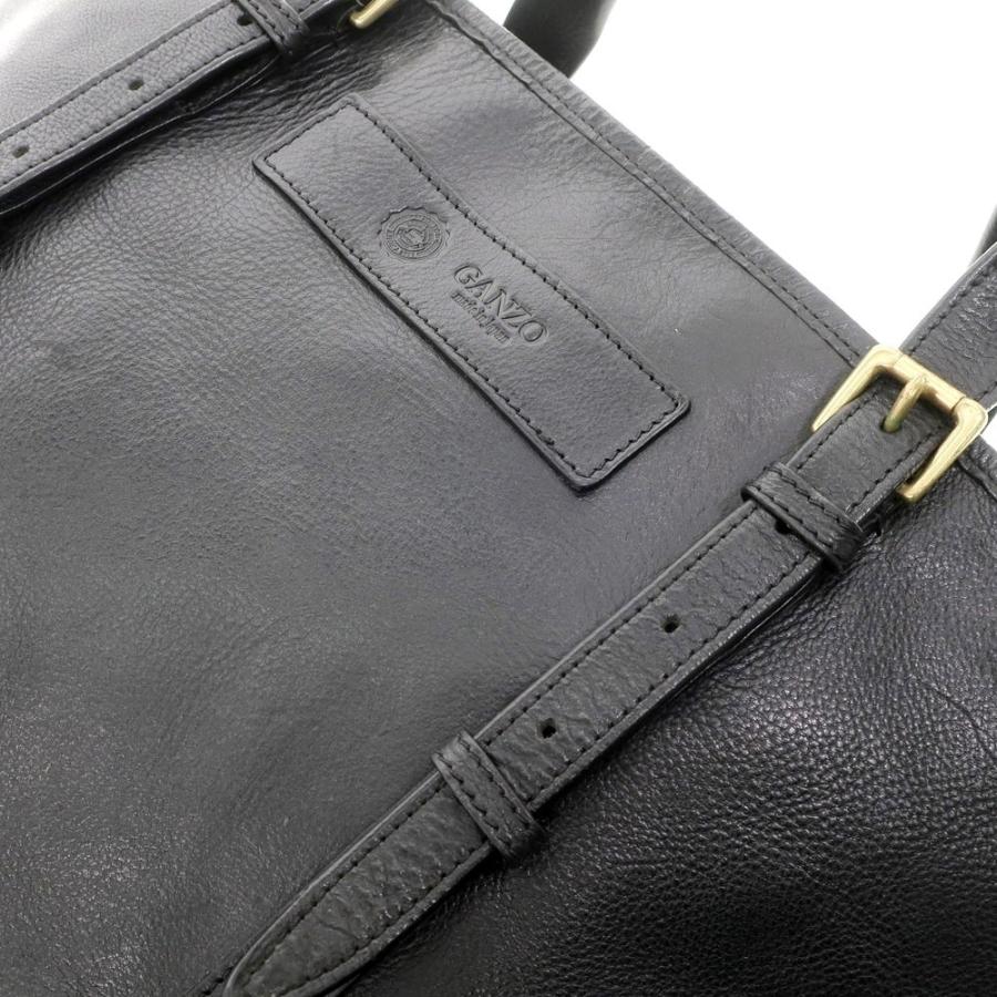 【中古】ガンゾ GANZO レザー ブリーフ トートバッグ ブラック【W45xH34xD11】[BPD] : リタリオリブロ ヤフーショップ - 通販 - Yahoo!ショッピング