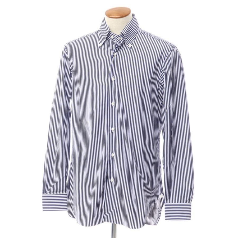BARBA 【未使用】バルバ コットン ストライプ ボタンダウン ドレスシャツ ネイビーxホワイト【サイズ40】 : リタリオリブロ ヤフーショップ - 通販 - Yahoo!ショッピング