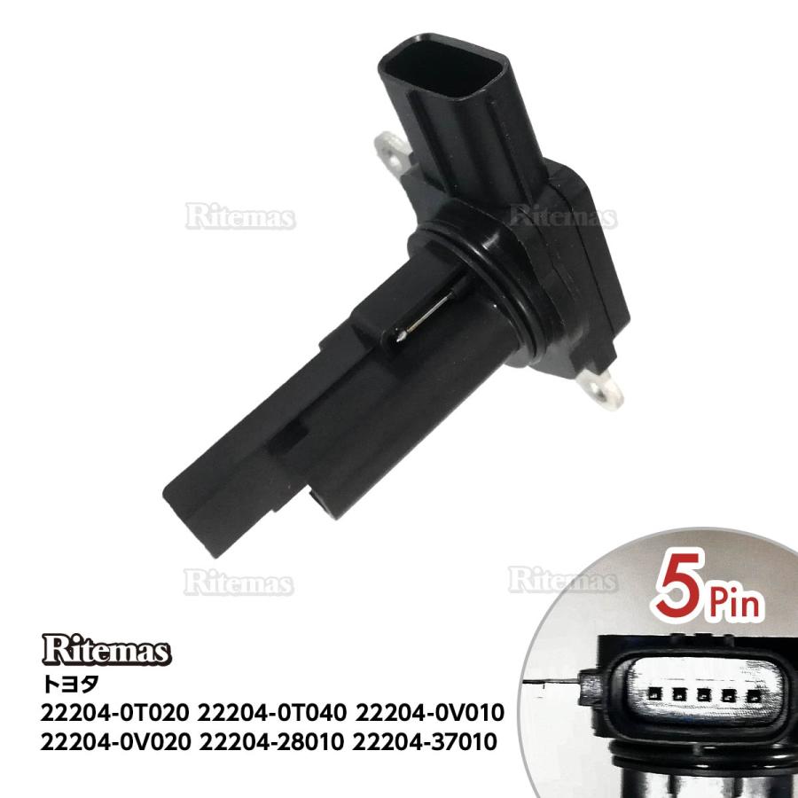 エアマスセンサー エアフロセンサー エアフロメーター プリウス 30系 ZVW30 ZVW35 エアマス エアフロ 22204-0T040 ...