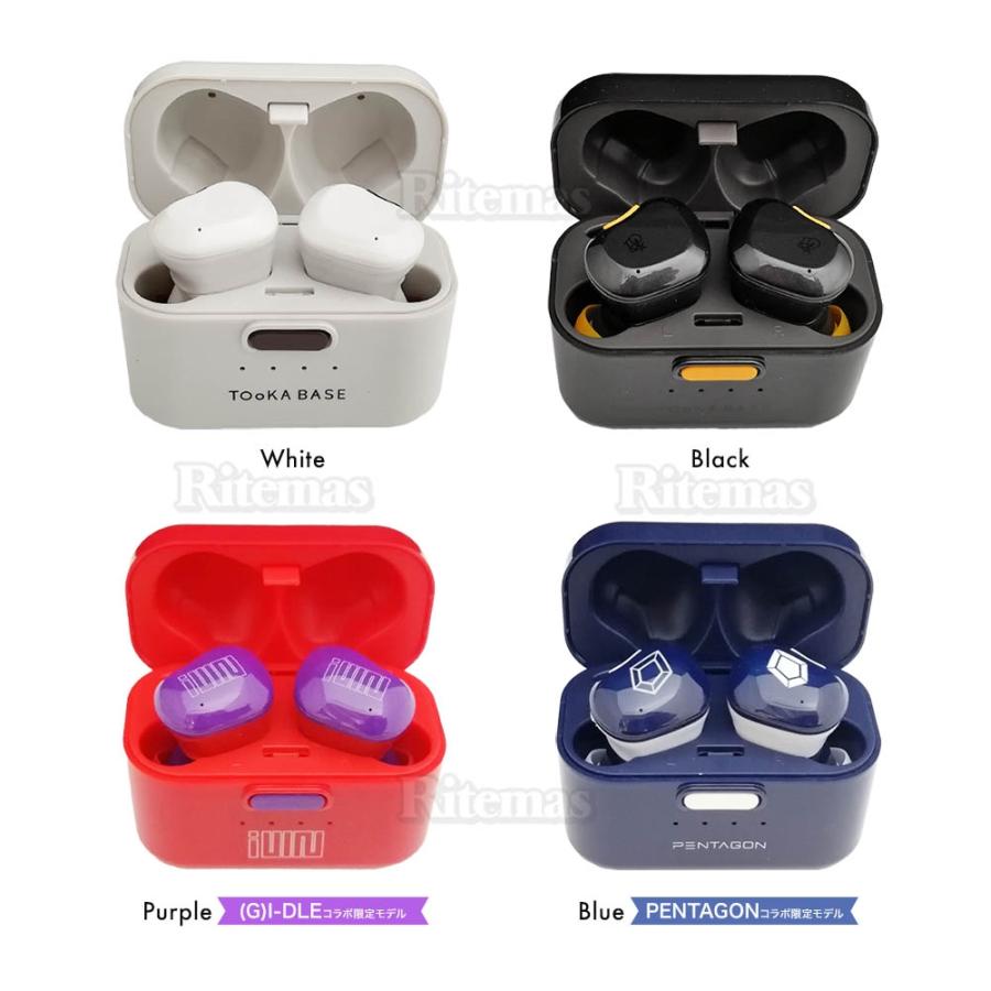 TOoKA BASE TRUE WIRELESS STEREO EARPHONES Bluetooth イヤホン 完全ワイヤレスイヤホン 両耳 ノイズキャンセル 高音質 左右分離型 マイク内蔵 ...
