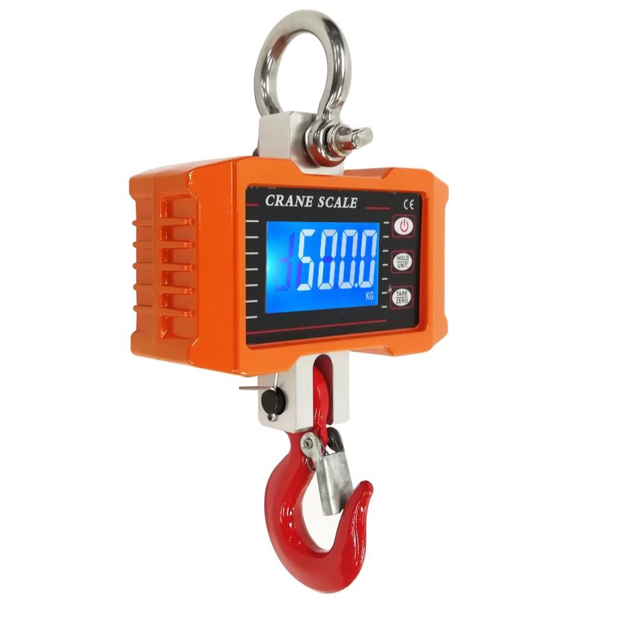 クレーンスケール デジタル 0.5t（500kg） 充電式 吊秤 吊りはかり 計量 計測 吊り下げ 大型 倉庫 工場 リモコン付き オレンジ :tol-185-a:リテマスYahoo ...