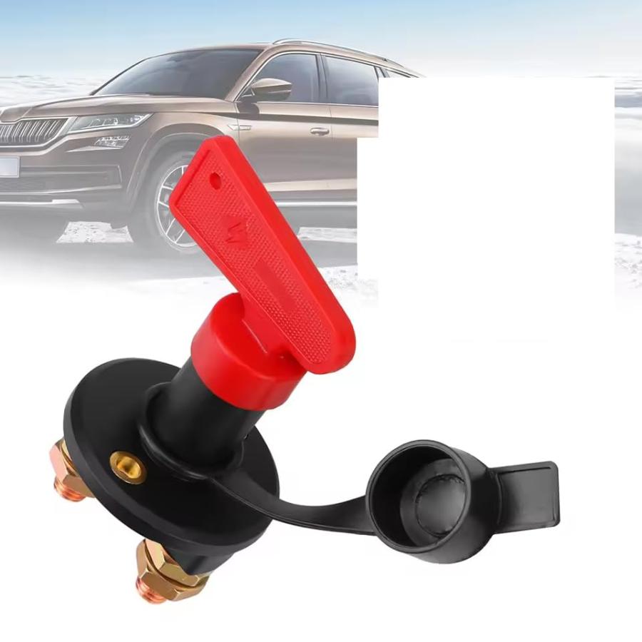 zmart カー バッテリー アイソレータ カットオフ パワーキル スイッチ 400A 24V 防水 カバー DC 12V-24V 車両 ...