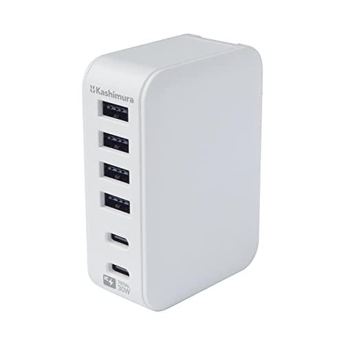 カシムラ(Kashimura) コンセントに直結、コンパクトなUSB6ポート6A充電器 NAC-038 : RITTER - 通販 - Yahoo!ショッピング