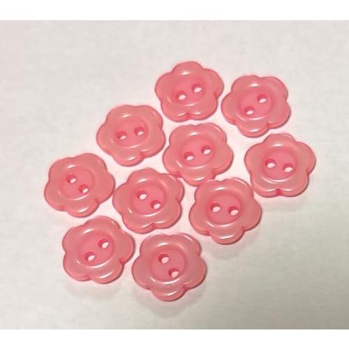 お花 シンプル 樹脂ボタン 2穴 フラット 10個入 (桃色) : RITTER - 通販 - Yahoo!ショッピング