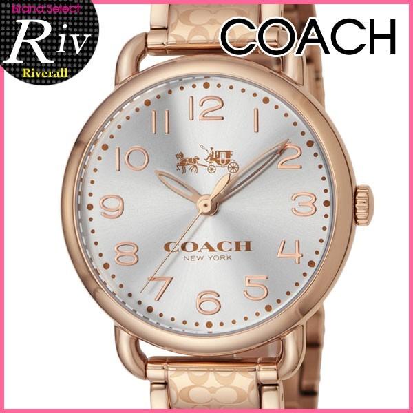 COACH（コーチ） スペシャルセール 腕時計 レディース DELANCEY 36mm ローズゴールド シルバー ステンレススチール ...
