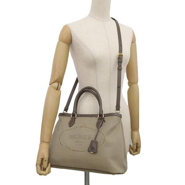 PRADA プラダ バッグ レディース ハンドバッグ 2way ショルダーバッグ アウトレット ベージュ 1BA579 LOGO JACQUARD : FASCINO(ファッシノ)Yahoo ...