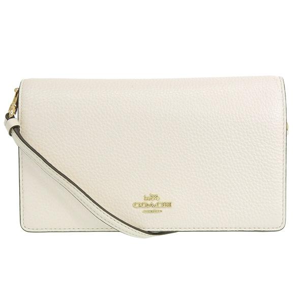 COACH コーチ バッグ レディース アウトレット ショルダーウォレット ショルダーバッグ レザー チョーク 3037 : FASCINO ...