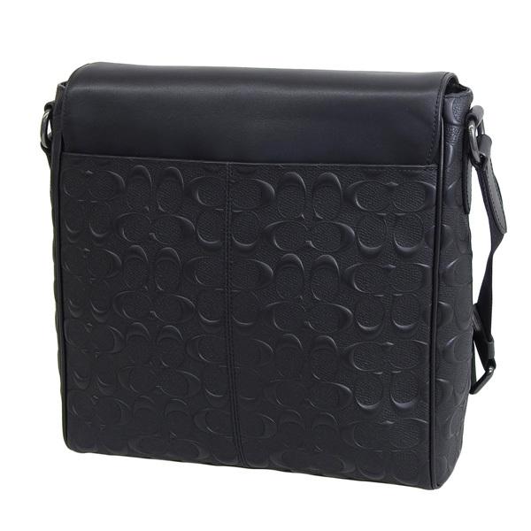 コーチ COACH HOUSTON MAP BAG SIGNATURE LEATHER バッグ ショルダーバッグ バッグ レザー ブラック ...