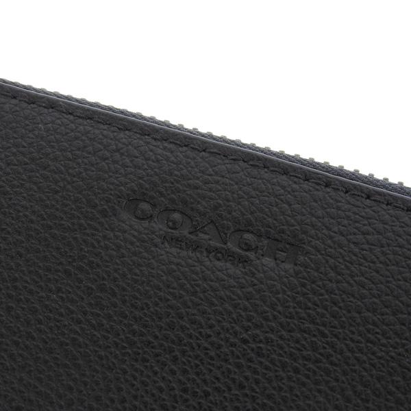 COACH（コーチ） 財布 メンズ ラウンドファスナー長財布 アウトレット レザー ブラック 58102BLK COACH : FASCINO ...